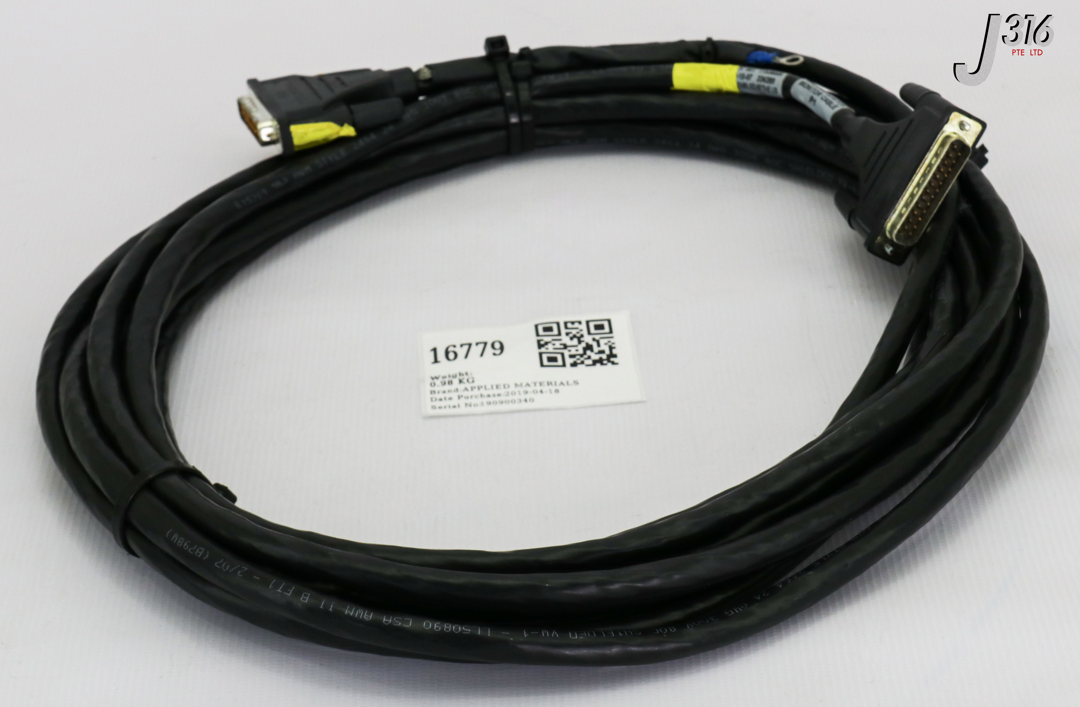 16779 APPLIED MATERIALS EMC COMP ASSY CABLE SYSTEM VIDEO 25 J316Gallery 16779 APPLIED MATERIALS EMC COMP ASSY CABLE SYSTEM VIDEO 25 J316Gallery